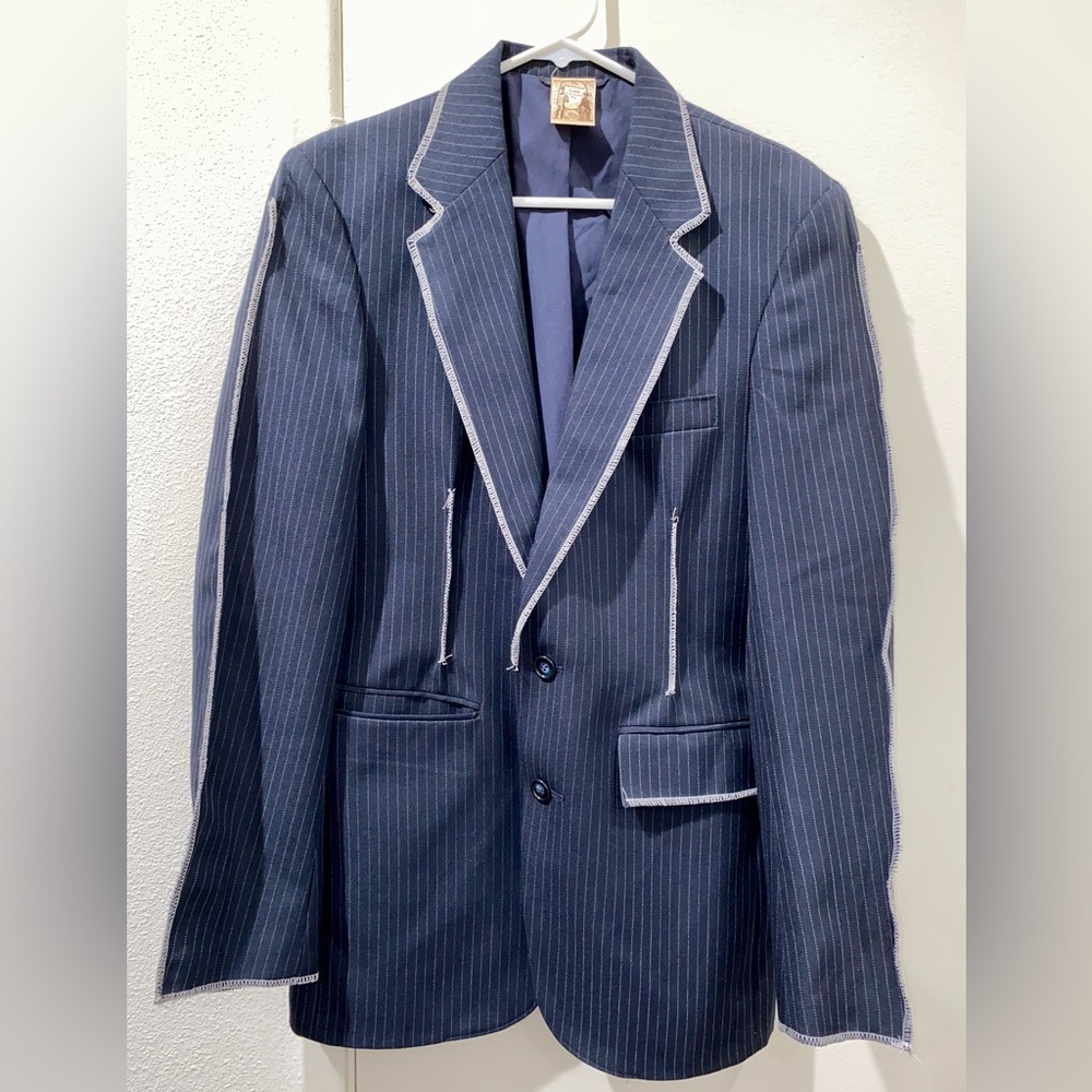 Vintage Petticoat Lane Pinstripe Blazer - Gem